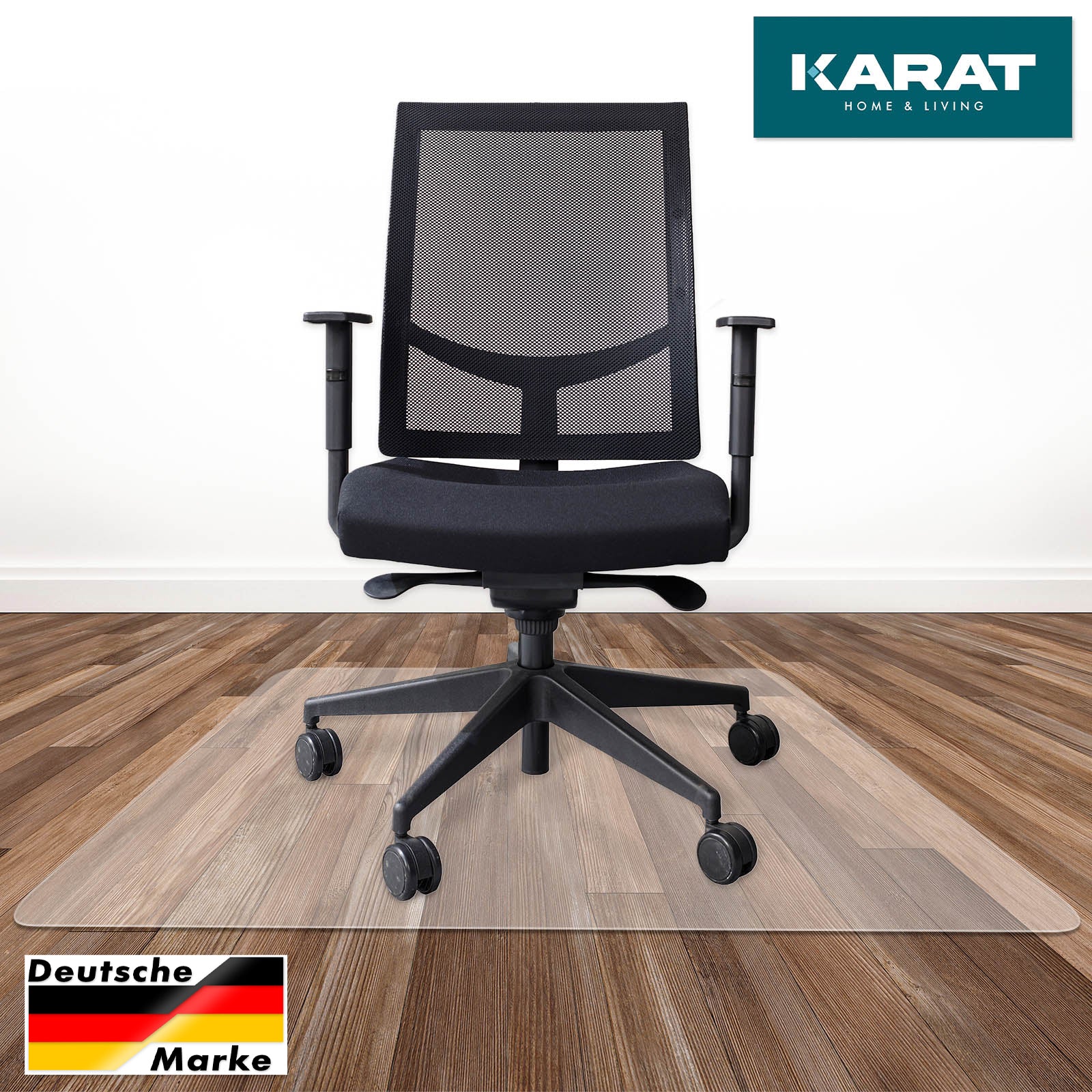 Stoelmat voor harde vloeren | op maat | polycarbonaat